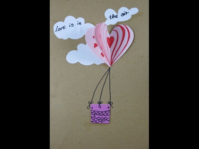 Hot Air Balloon Valentine Craft