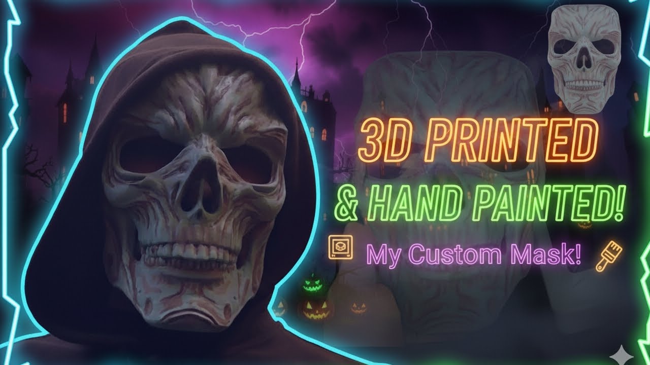 DIY 3D Printed Mask: Painting a Realistic Zombie Skull for Cosplay ...