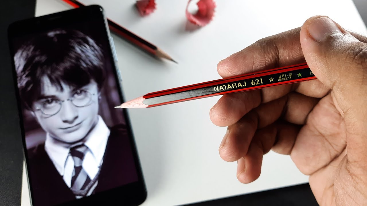 DRAWING CHALLENGE | Drawing with only NATRAJ pencil 🔥 - YouTube