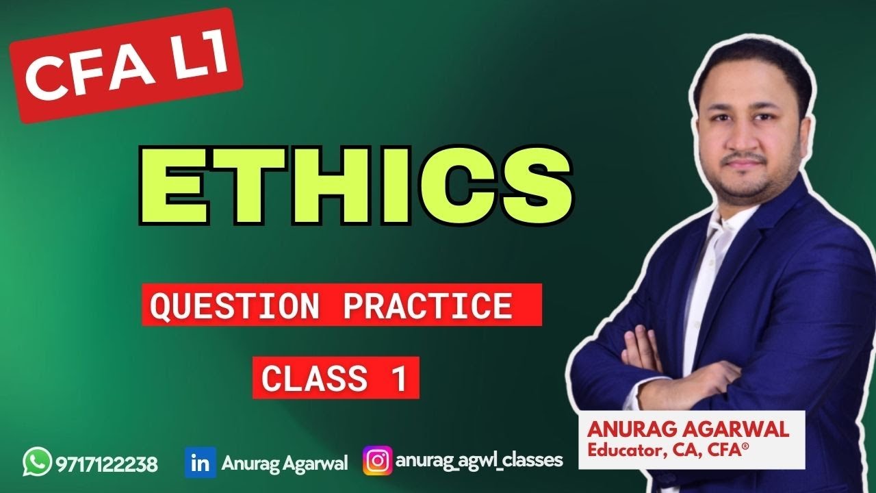 CFA L1 Ethics Question Practice Class 1 - YouTube