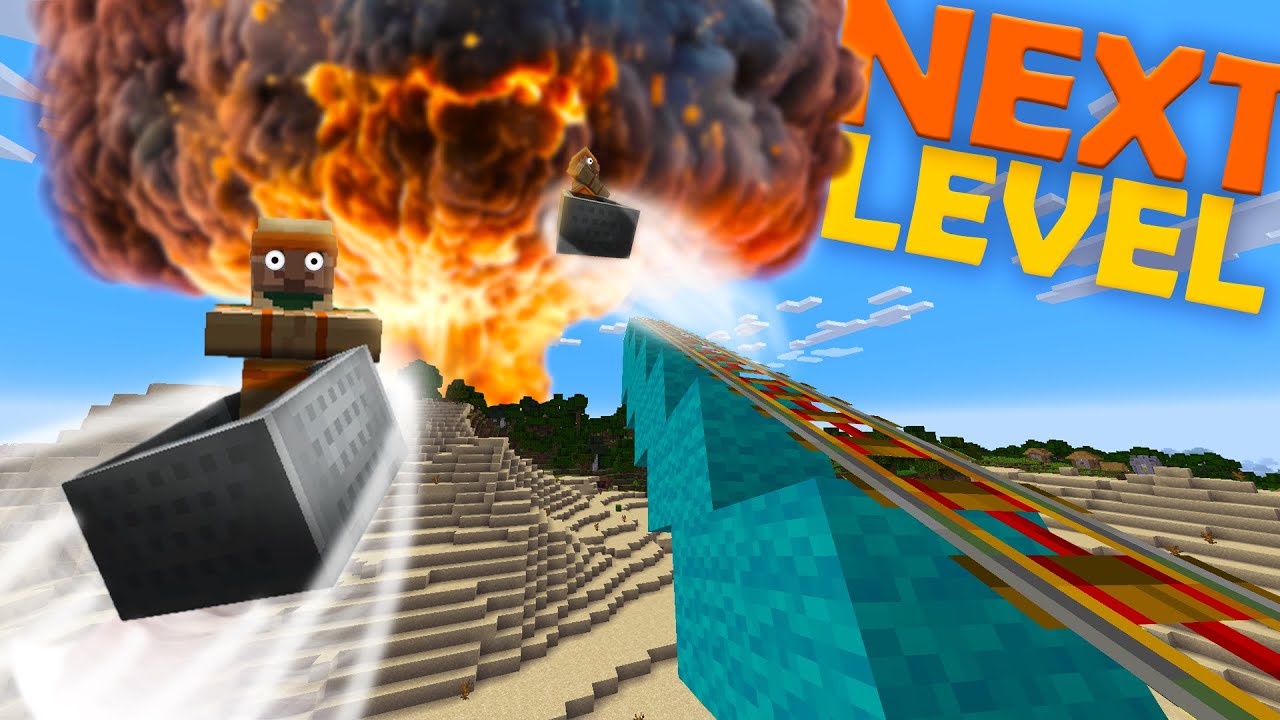 I Built the BEST transport system in MINECRAFT [TUTORIAL] (New Rail ...
