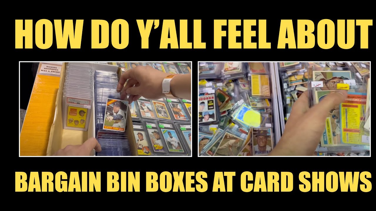 How Do Y'all Feel About Bargain Bin Boxes at Card Shows? - YouTube