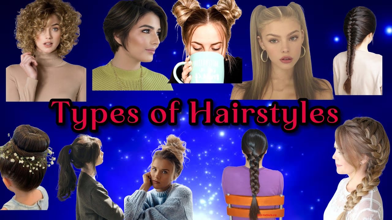 Types of Hairstyles with names||Different Types of Hairstyles. - YouTube