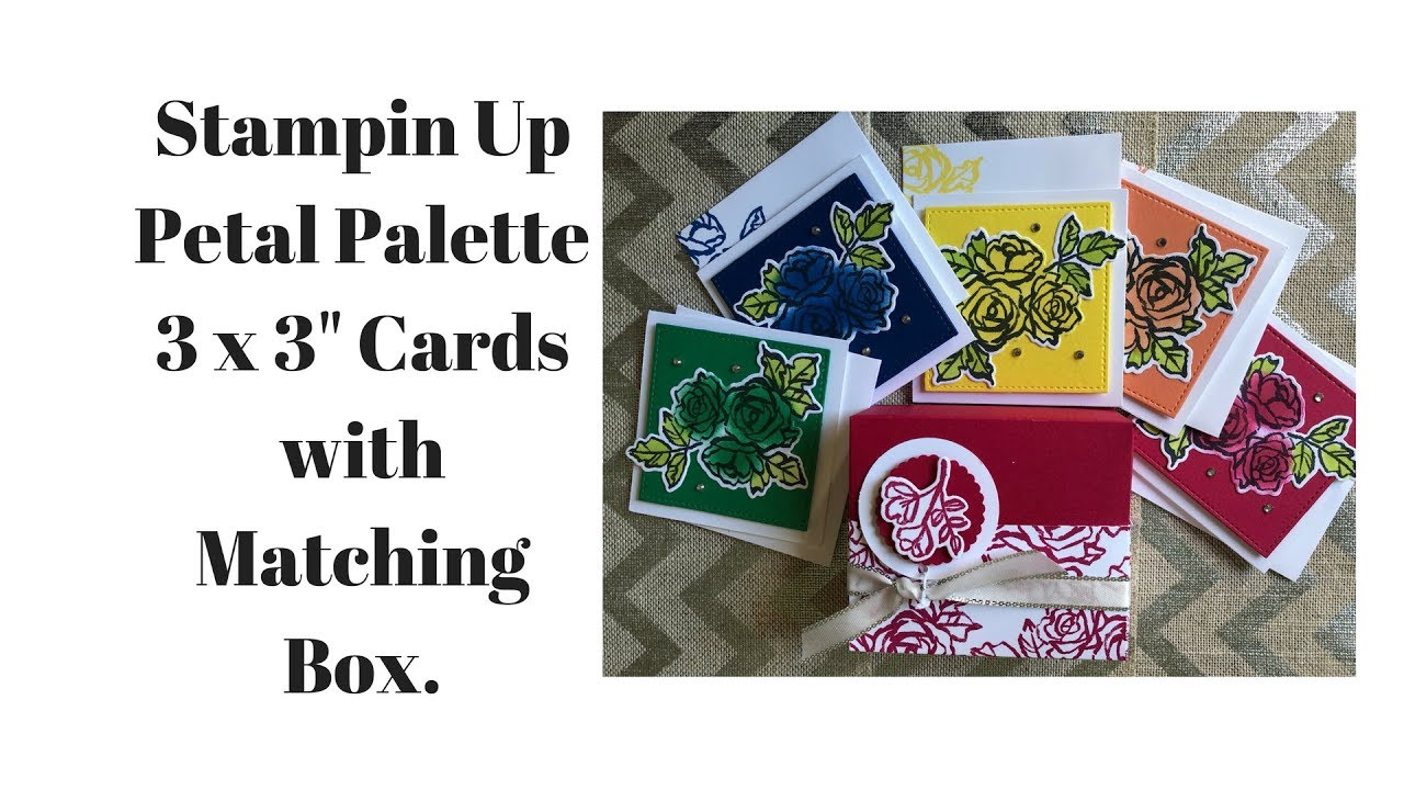 3 x 3" Cards with Matching Box - YouTube