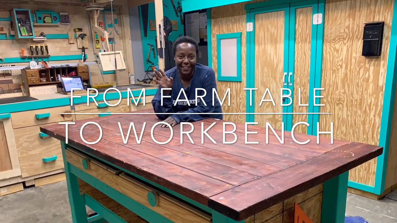 From FARM TABLE To Shop WORKBENCH - YouTube