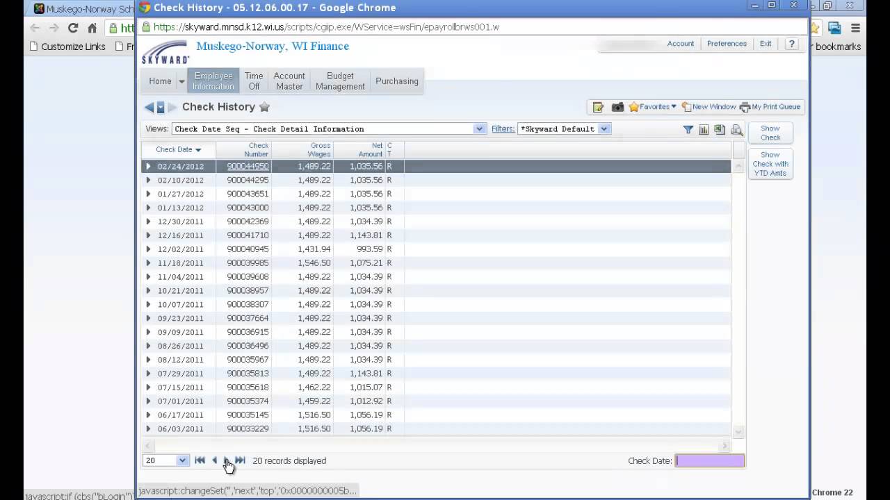 Skyward Check History Tutorial - YouTube