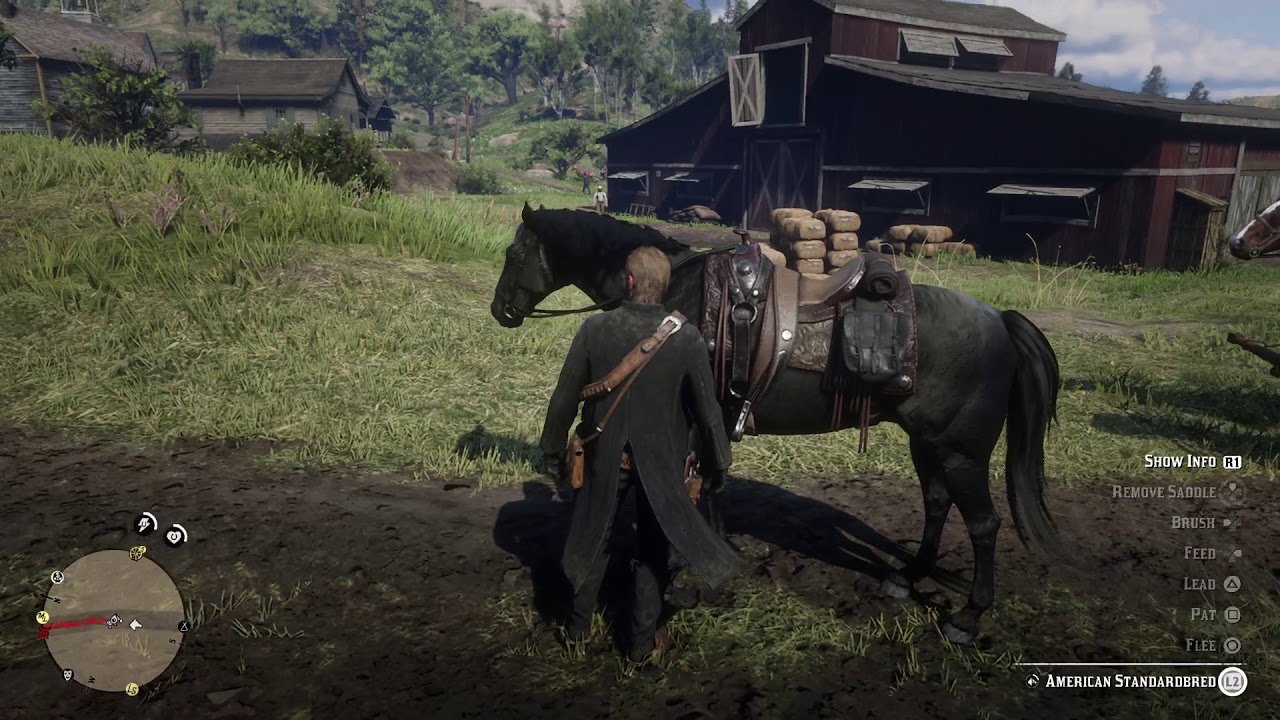 Red Dead Redemption 2 All Black American Standardbred Horse - YouTube