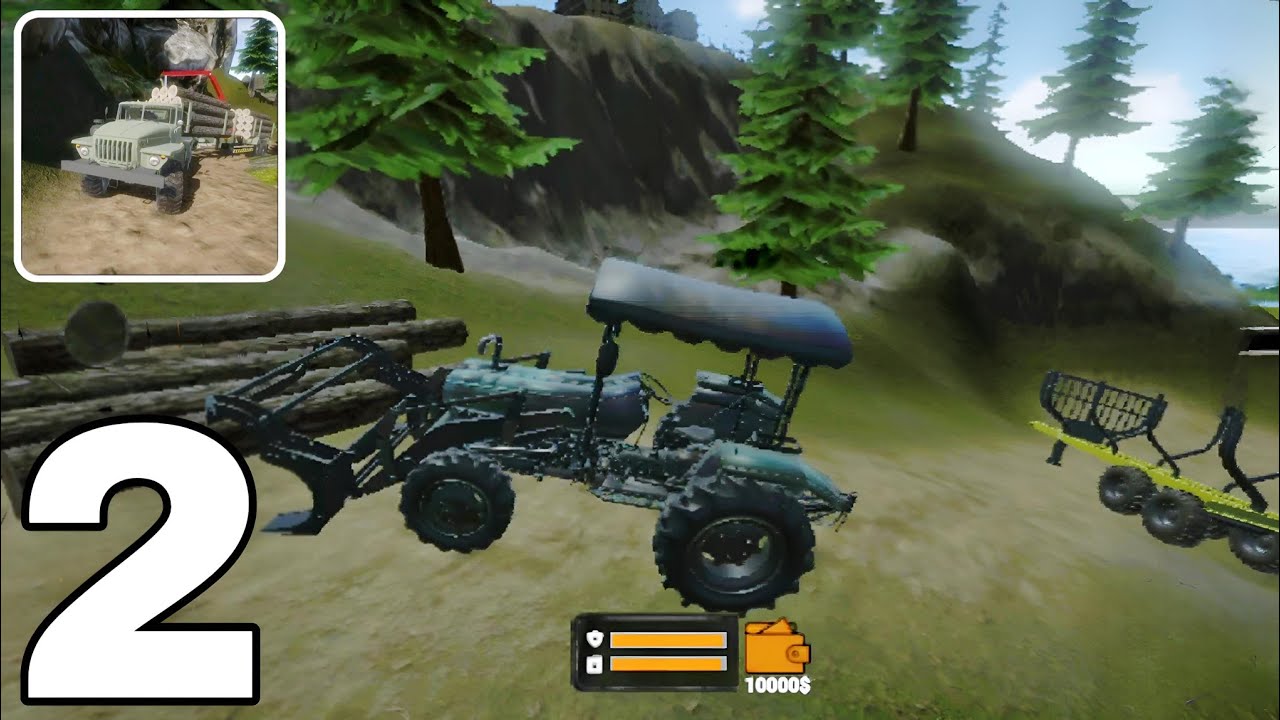 Truck Driver Forest Simulator Walkthrough Gameplay Part 2 - YouTube