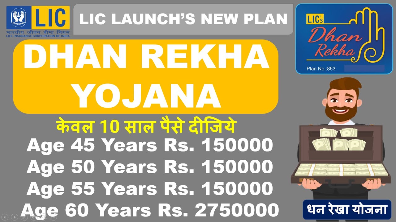 LIC New Plan 2021 | LIC Dhan Rekha Plan | Table No. 863 | Complete ...