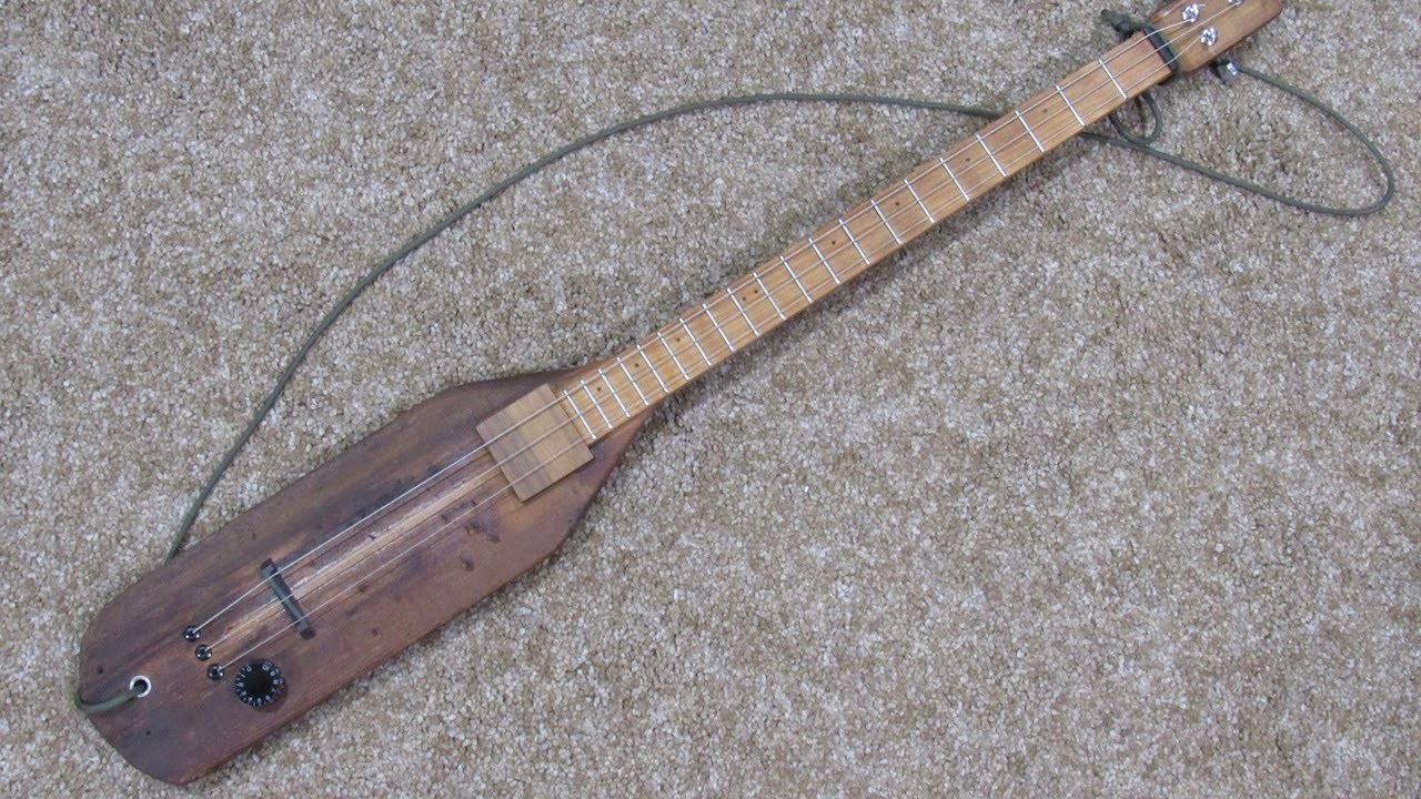 Make a Swamp Monster Guitar From An Old Boat Paddle? YES! - YouTube