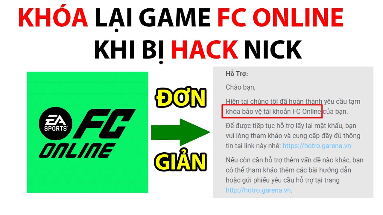 Hướng Dẫn Khóa Lại Game FC Online Garena Khi Bị Hack ( Bị Mất ) - YouTube