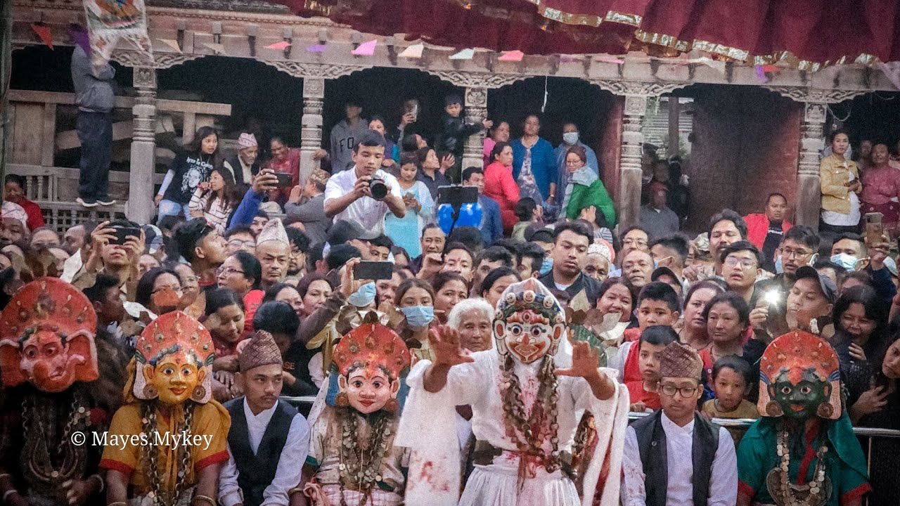 Swet Bhairab ( Thecho 12 Barse Jatra ) श्वेत भैरव ( आगं प्याख ) ठेचो १२ ...