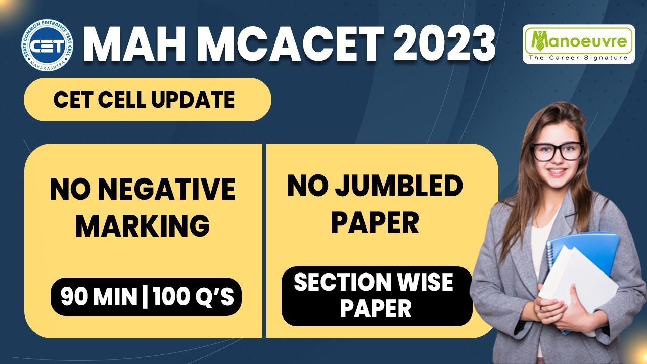 MAH MCACET 2023 - Cet Cell Update | No Negative Marking | No Jumbled ...