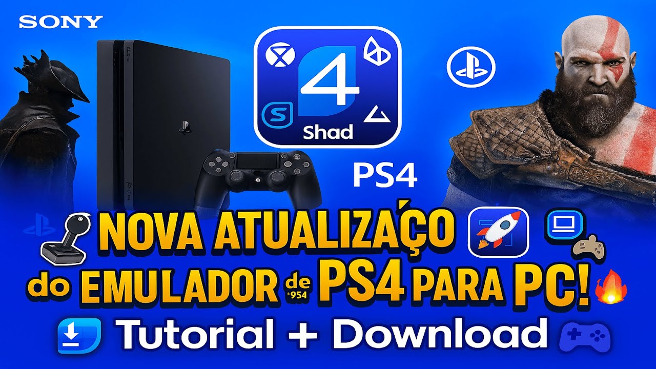 🕹️ Shad PS4 NOVA ATUALIZAÇÃO do EMULADOR de PS4 para PC! 🚀💻 Tutorial ...