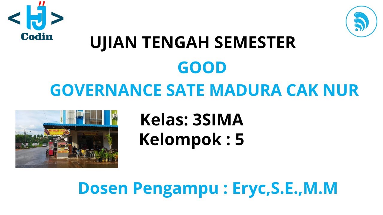 Good Governance Sate Madura Cak Nur | UTS MPB Kelompok 5 3SIMA - YouTube