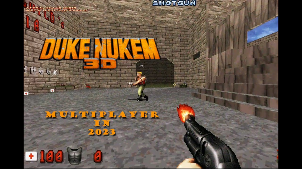 Duke Nukem 3D - multiplayer in 2023 (on windows 10) - map danzg_66 - YouTube