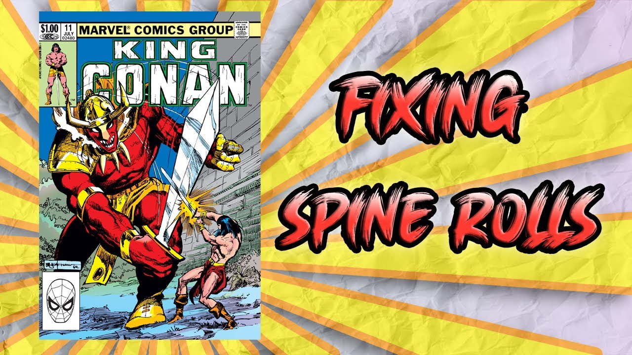 Comic Book Repair - Fixing A Spine Roll - YouTube