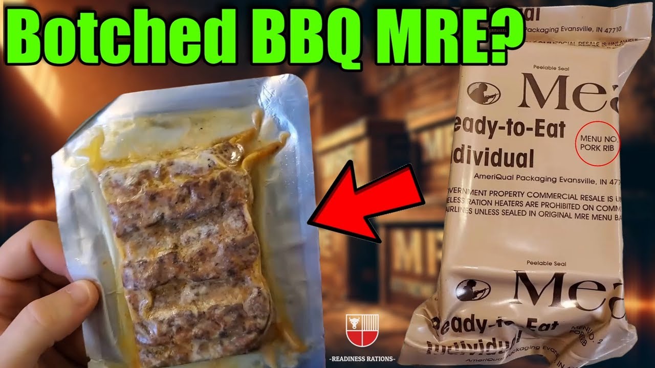 MRE PTSD: Pork Rib & Clam Chowder Ration Disaster (2004) US Military ...