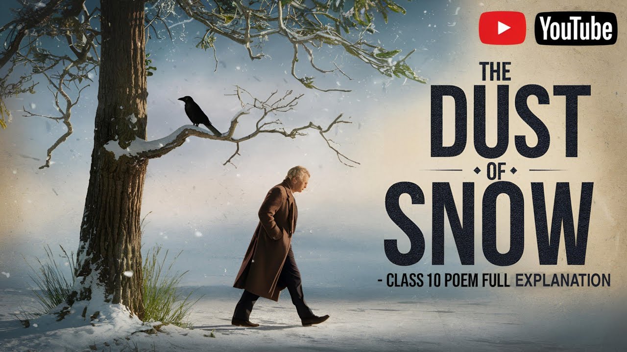 The Dust of Snow Explanation in हिन्दी | Dust of Snow Poem Class 10 ...