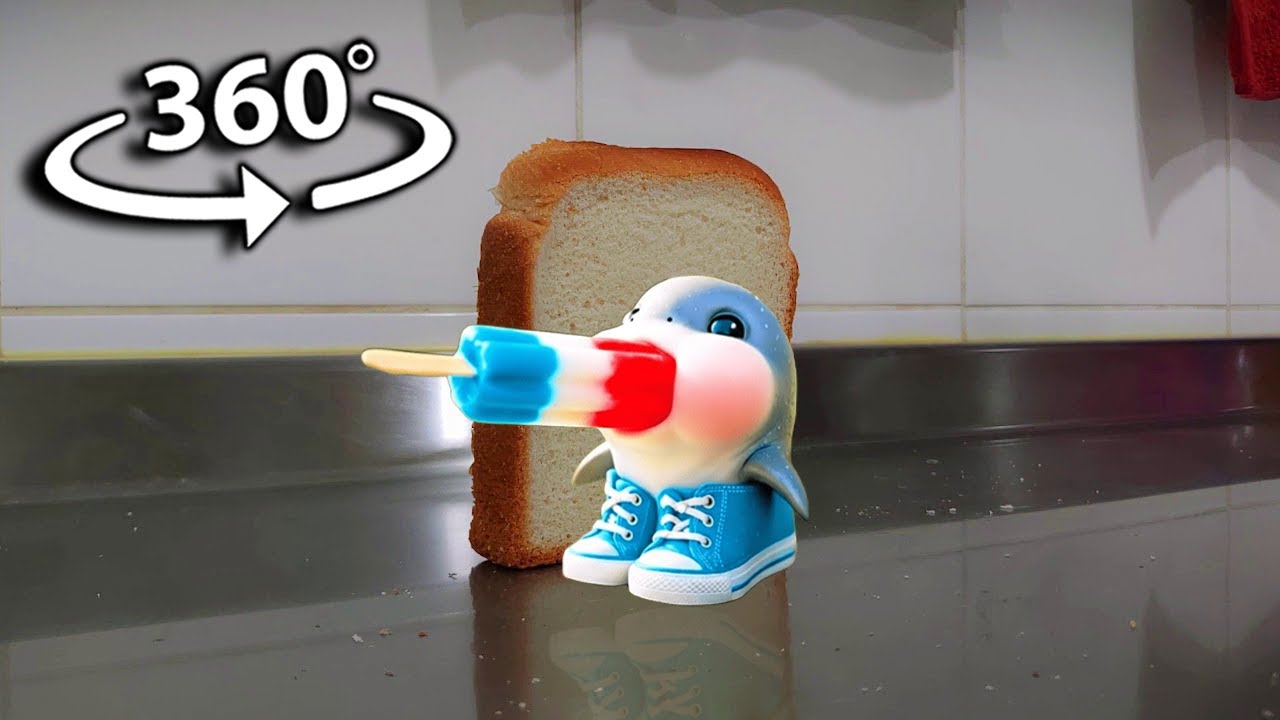 Toast falling over Snacks for Tralalerito | 360° VR Video - YouTube