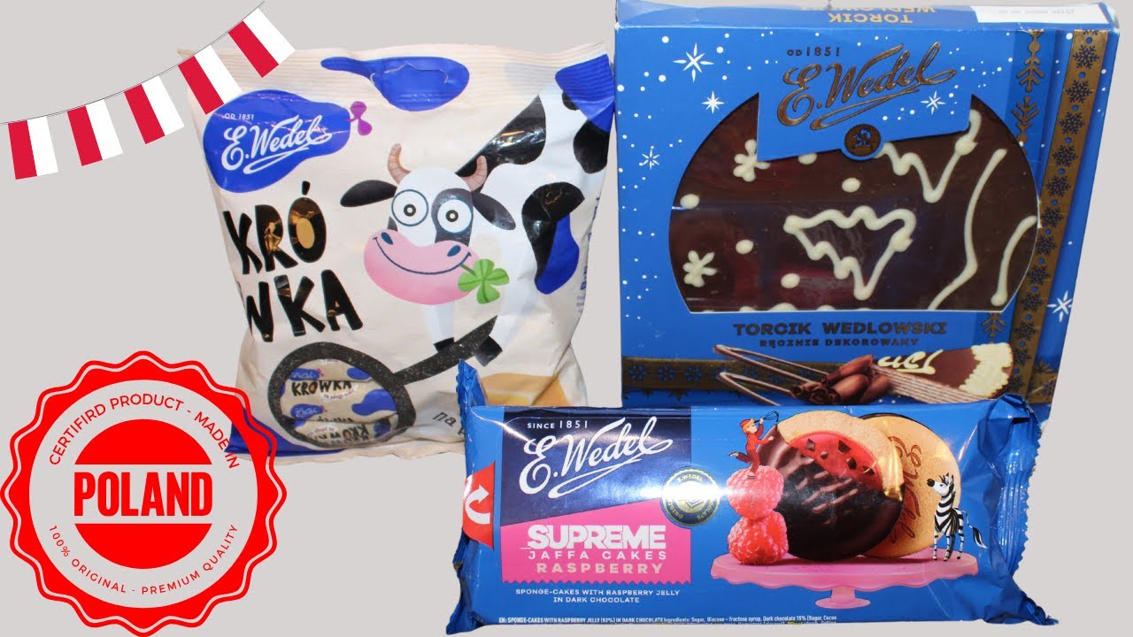 E. Wedel: Milky Cream Fudge, Wafer Cake and Raspberry Jaffa Cakes ...
