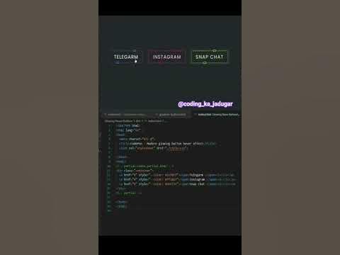 Morden Glowing Button || Html Css - YouTube
