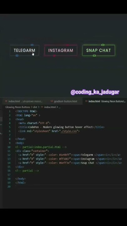 Morden Glowing Button || Html Css - YouTube