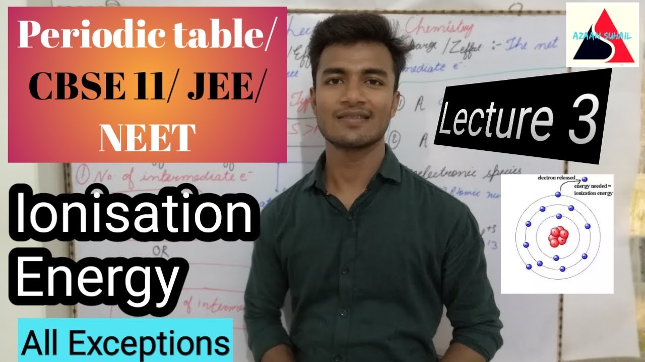 Periodic table l CBSE 11 l Ionisation Energy l JEE MAIN l NEET - YouTube