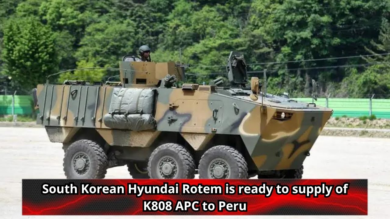 South Korean Hyundai Rotem is ready to supply of K808 APC to Peru - YouTube