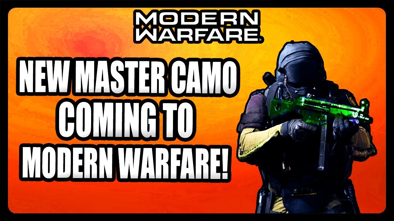NEW MASTER CAMO COMING TO MODERN WARFARE! - YouTube
