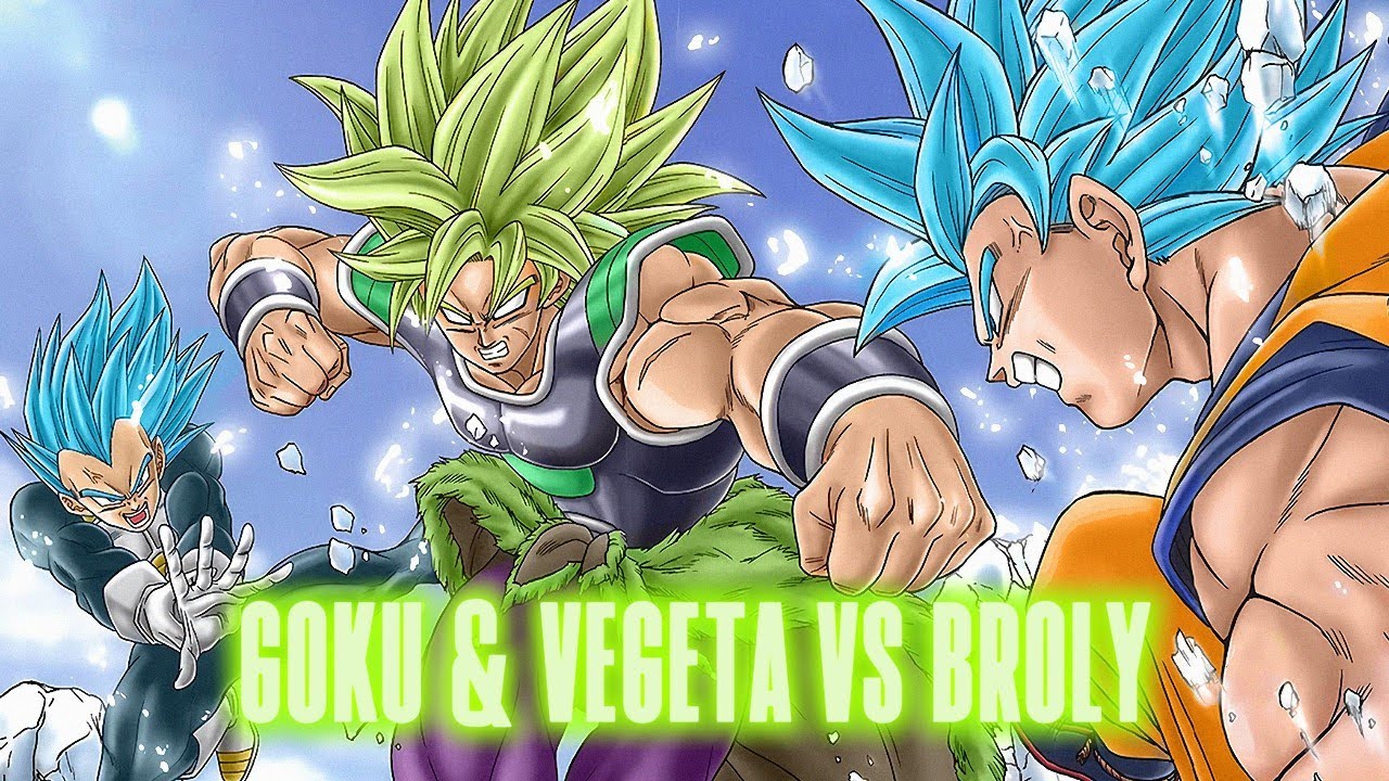 Goku And Vegeta Vs Broly X Destructo Disc Jasiah Youtube