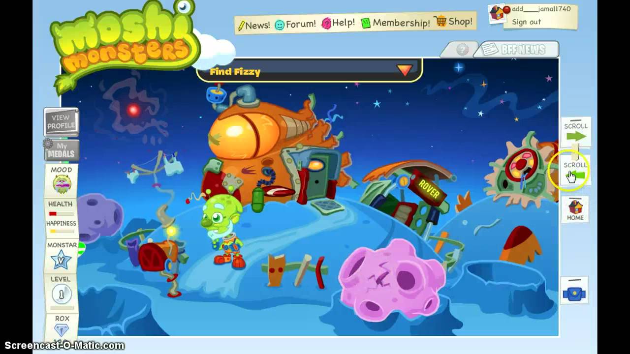 How to get new moshling FIZZY on Moshi monsters!! - YouTube