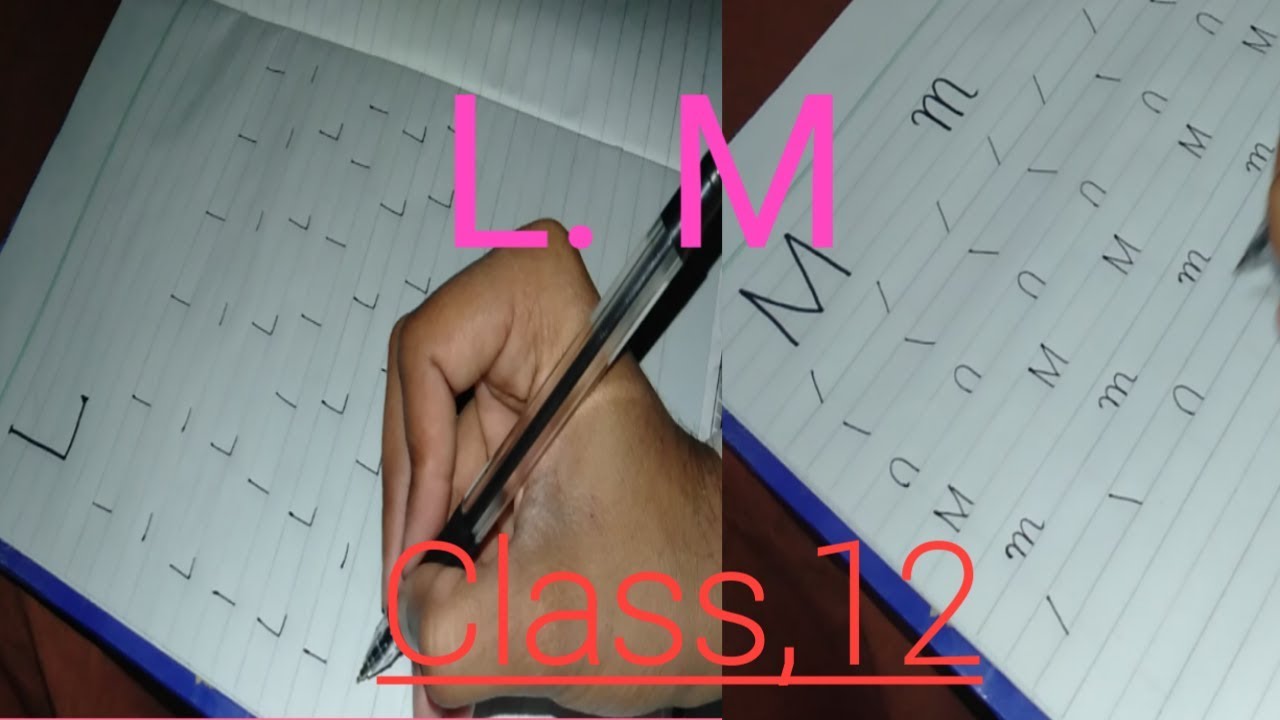 How to Write Capital And Small Letters L&M - YouTube
