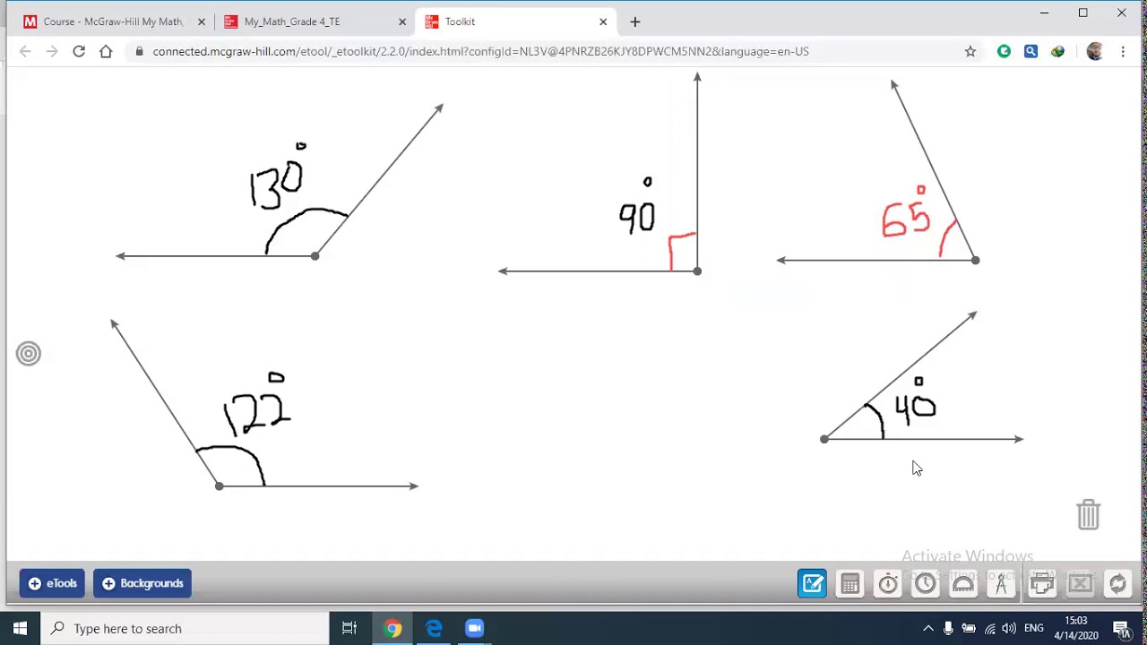 G 4 Measure Angles W 13 - YouTube