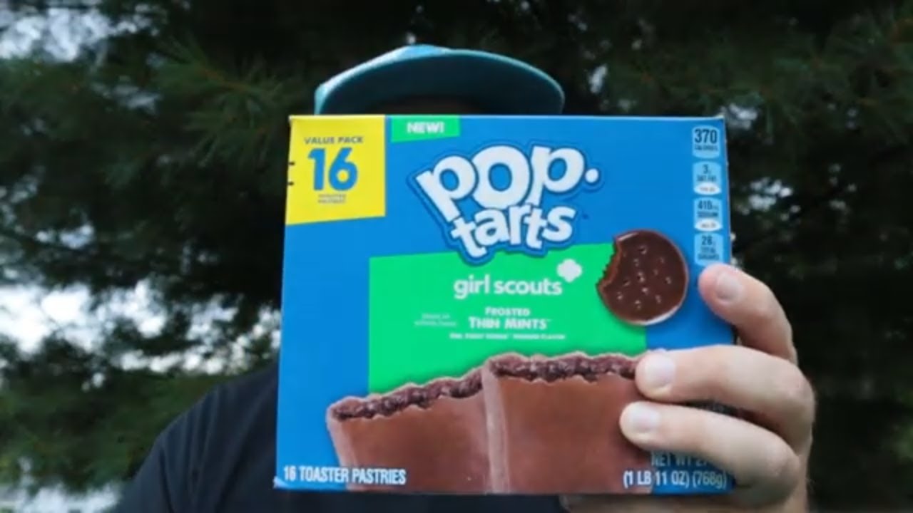 Girl Scout Frosted Thin Mint Pop Tarts - Taste Test & Review - YouTube