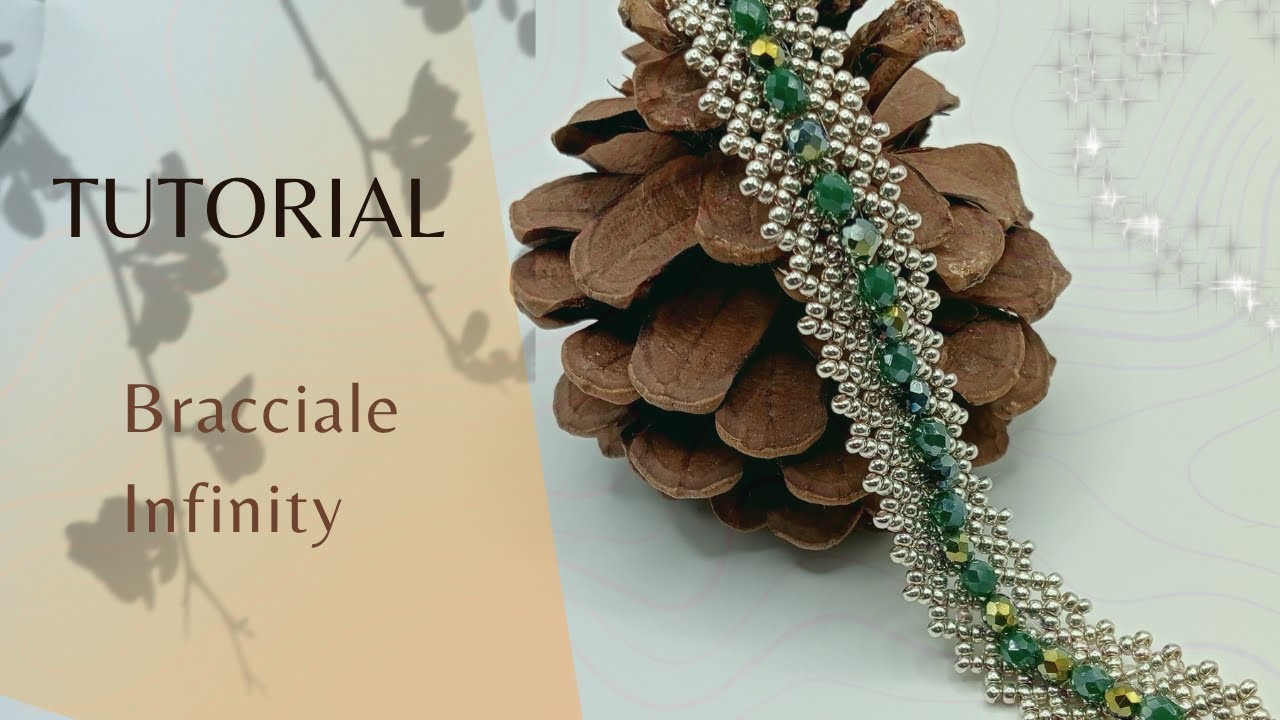 Tutorial bracciale Infinity / DIY bracelet with crystals - YouTube