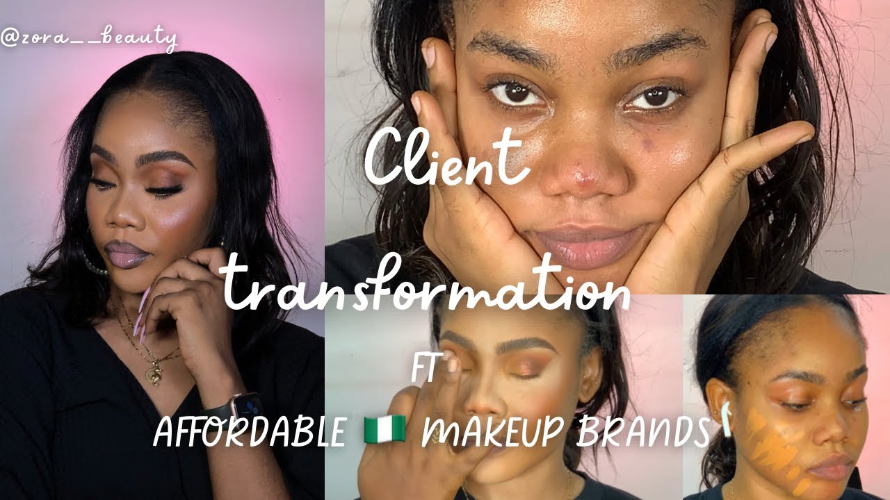 CLIENT TRANSFORMATION FT AFFORDABLE 🇳🇬 MAKEUP BRANDS| STEP BY STEP| #transformation#makeup # ...