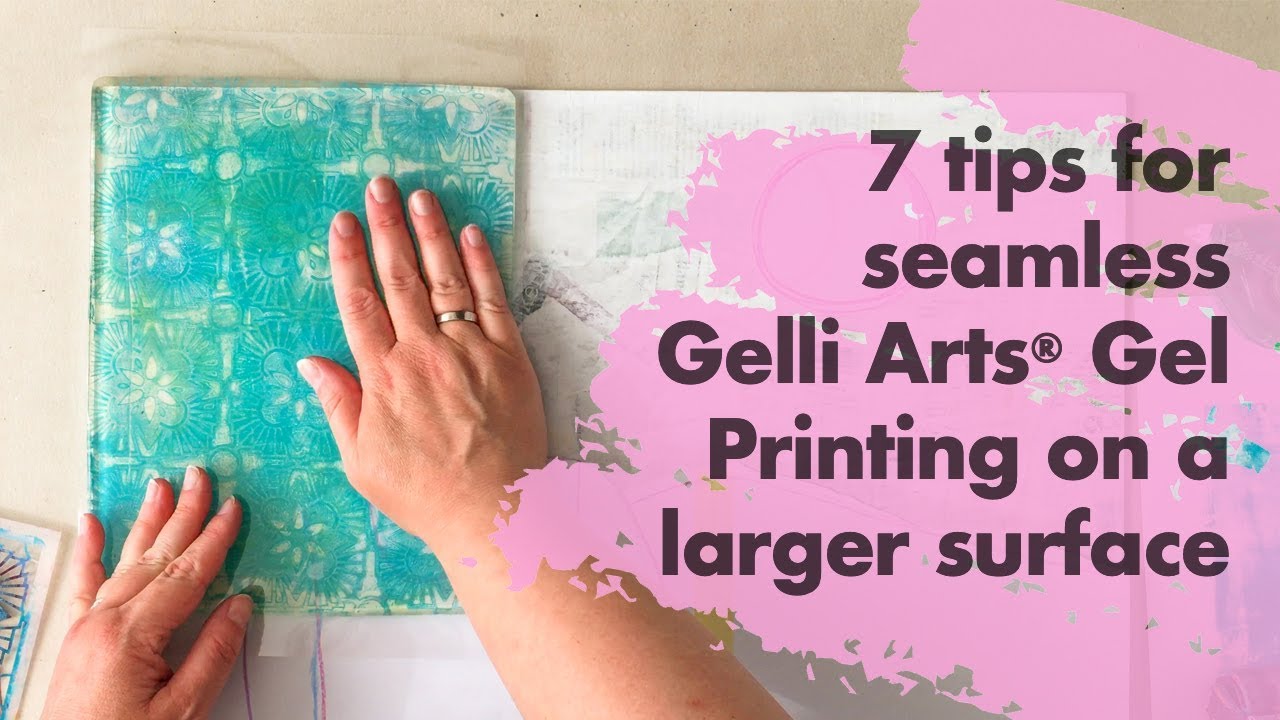 7 Tips for Seamless Gelli Arts® Gel Printing On A Larger Canvas by ...