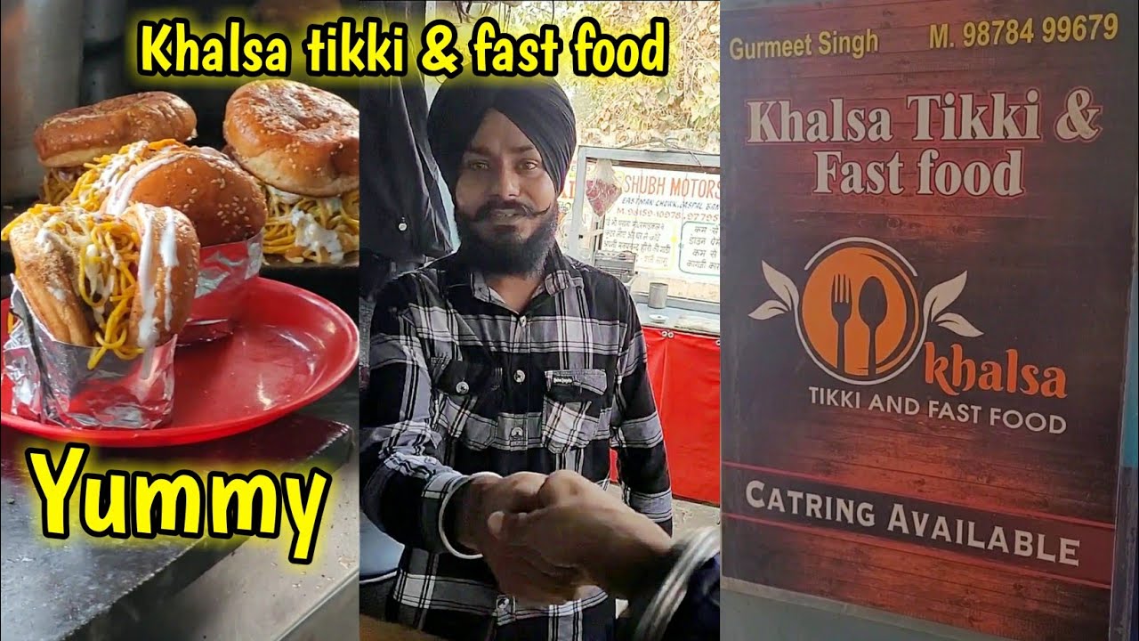 🤩Famous shop || Khalsa tikki & fast food || majja aa gya kha k😋 ...