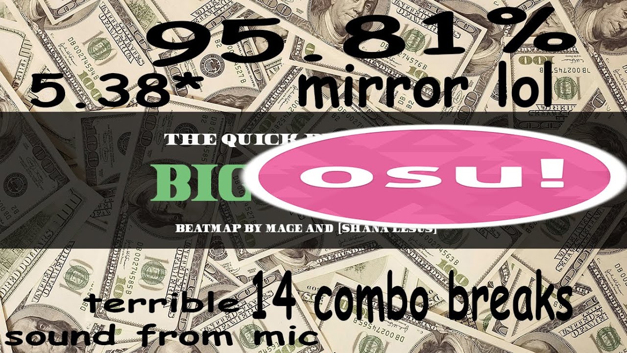 Osu Mania | Big Money, Shana's Dollar [SC] (*5.38) 95.81% - YouTube