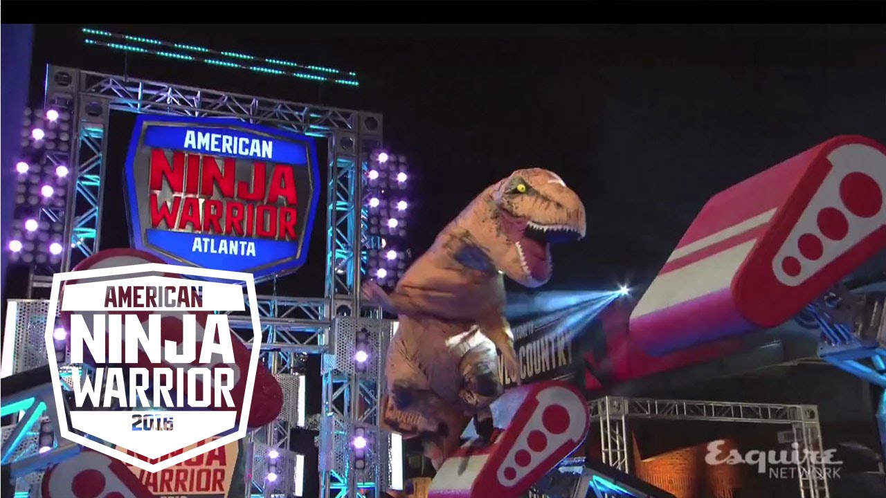 The T-Rex Ninja Warrior Devours The Competition | American Ninja ...