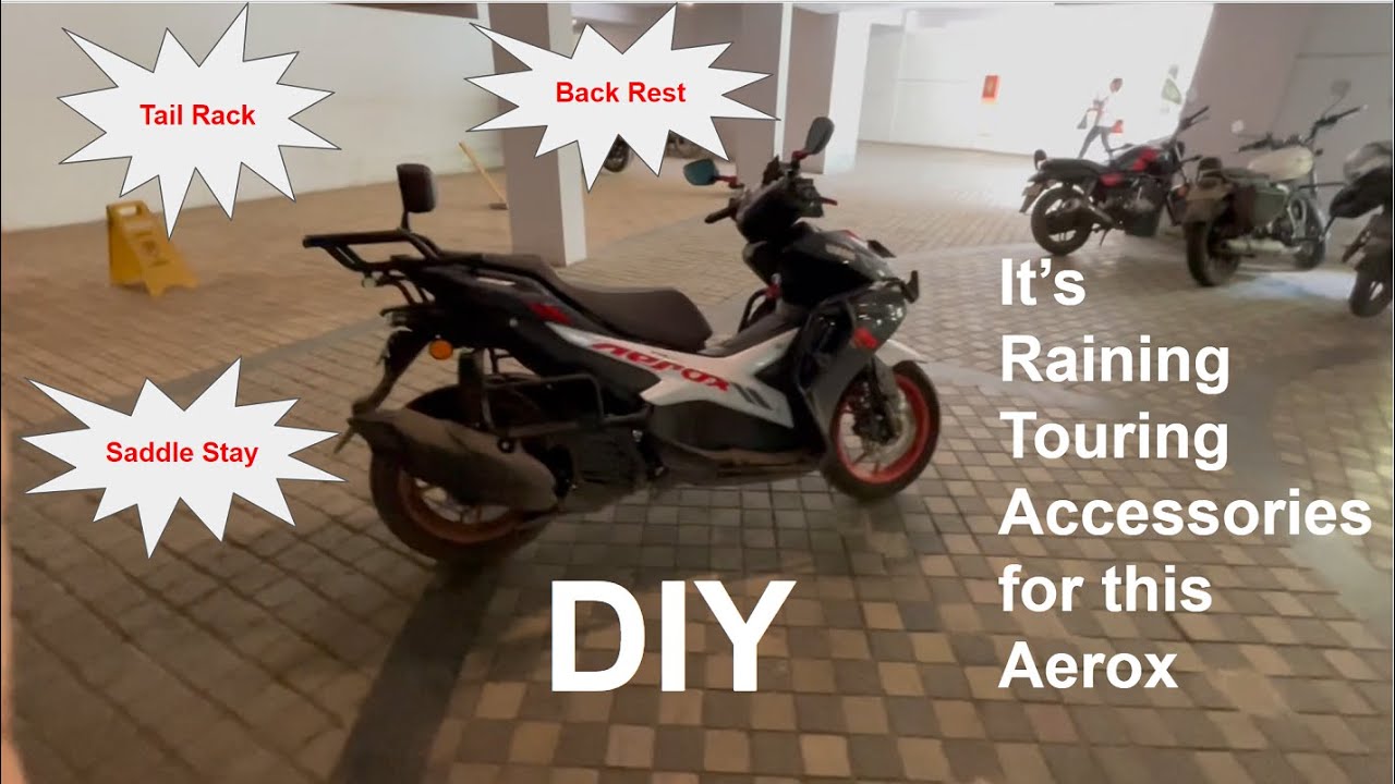 DIY Installation of Touring Accessories for Yamaha Aerox 155 | Tail ...