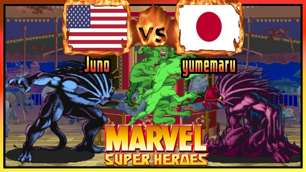 Marvel Super Heroes - Juno (USA) VS (JPN) yumemaru [msh] [Fightcade ...