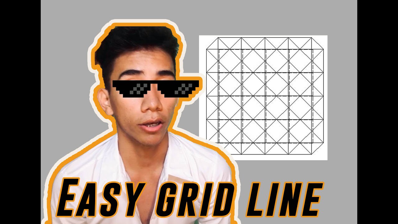 How to make Grid lines for Portraits - YouTube