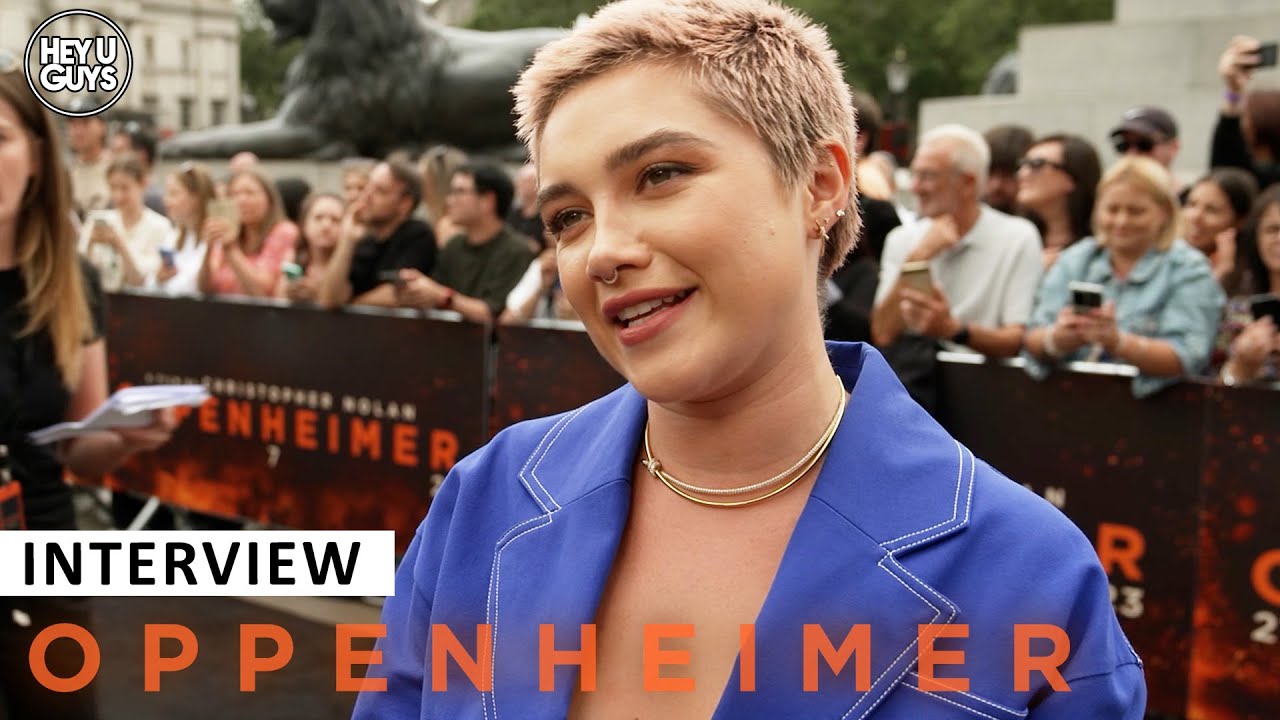 Florence Pugh - Oppenheimer Premiere Red Carpet Interview - YouTube