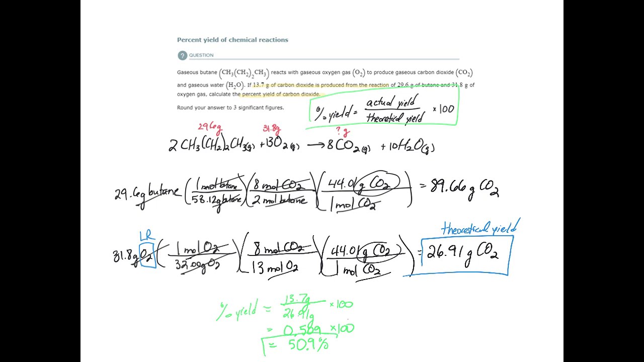 ALEKS Percent Yield Of Chemical Reactions Example 1 YouTube aleks-percent-yield-of-chemical-reactions-example-1-youtube