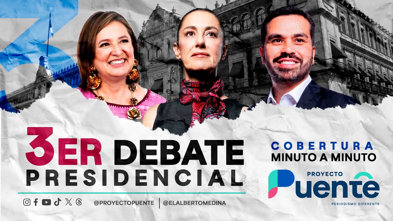 🔴 ENVIVO | Tercer Debate Presidencial entre Claudia Sheinbaum, Xóchitl ...