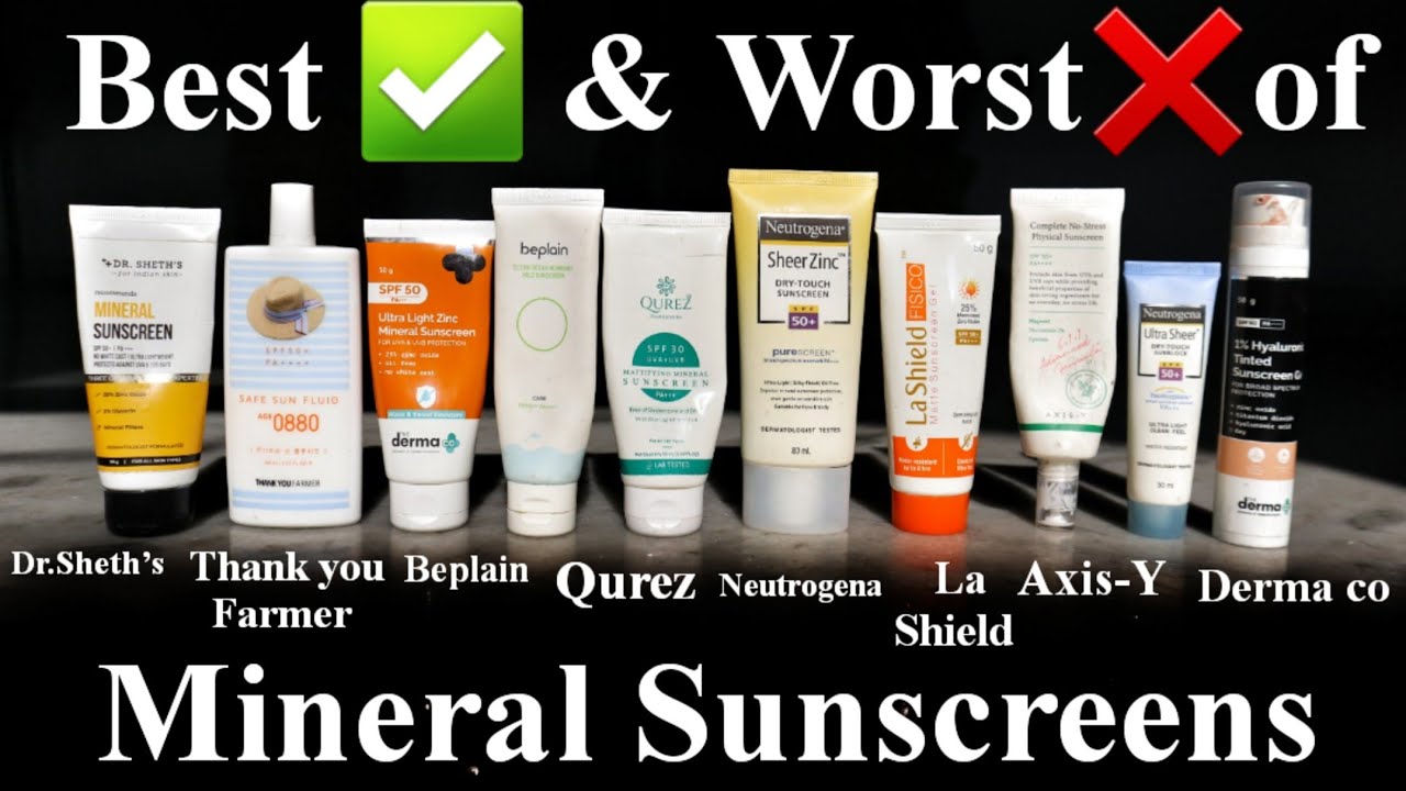 Best and Worst of Mineral Sunscreen ⛔ Non Sponsored ⛔ - YouTube
