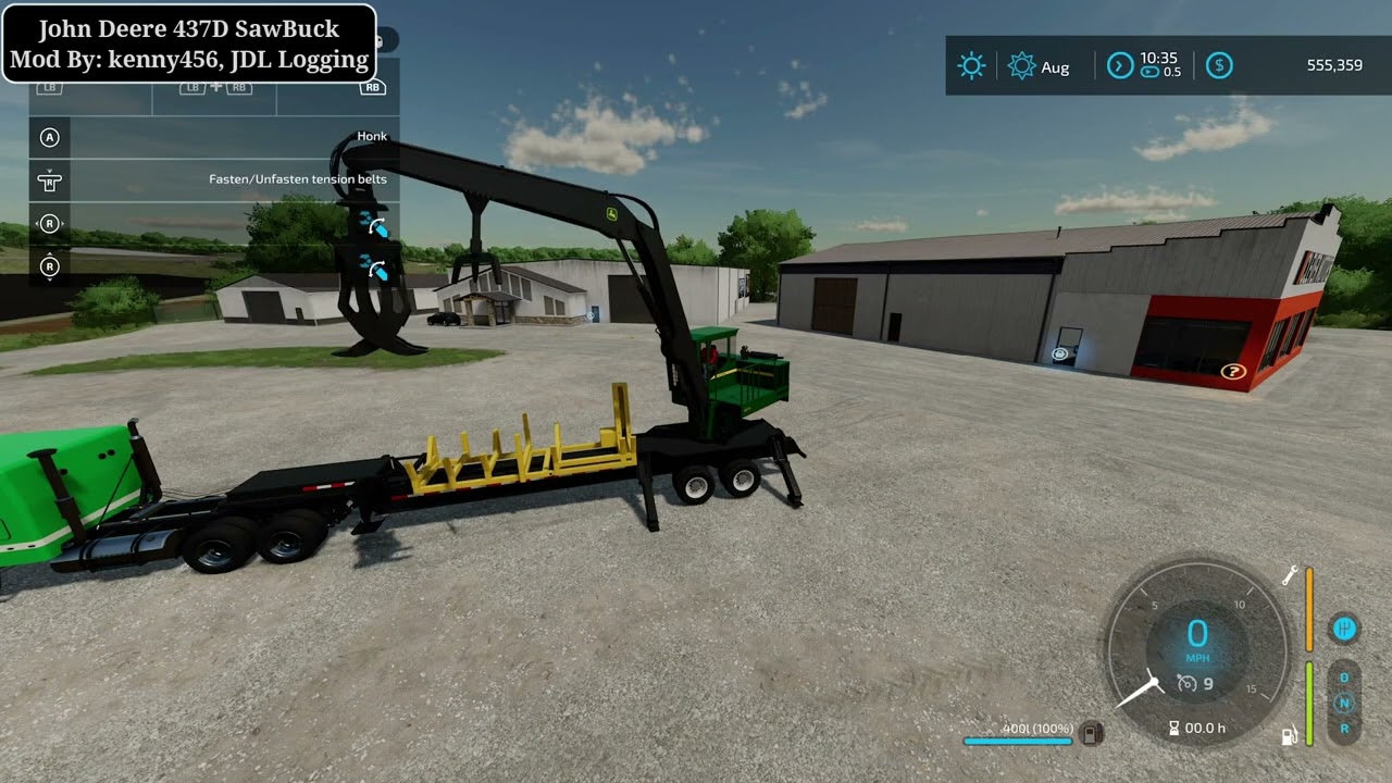 John Deere 437D SawBuck | New Mod | Farming Simulator 22 - YouTube