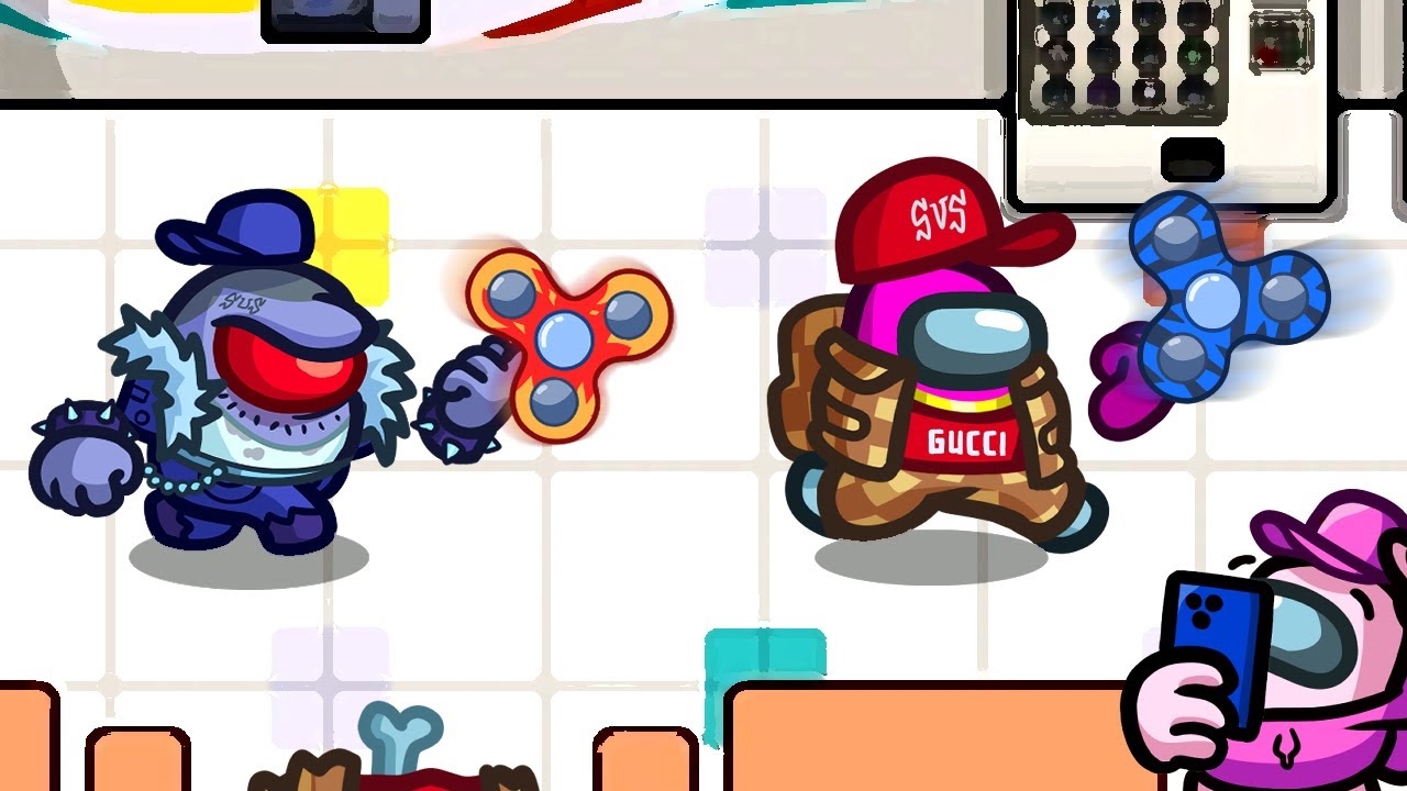 *NEW* FIDGET SPINNER IMPOSTOR ROLE in Among Us - YouTube